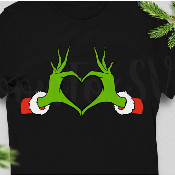 Tops | New Grinch Heart Hands Tee | Poshmark